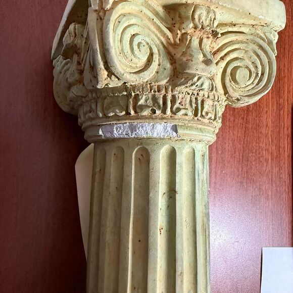 Things2Die4 | Art | Verdigris Finish Solid Concrete Roman Ionic Column ...